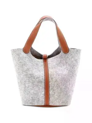 Hermès Picotin Lock Mm Bucket Bag Felt With Leather - Brown