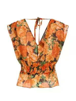 Pinko Botanical Garden V-neck Top