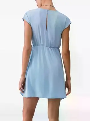 Liu Jo Embellished Wrap Mini Dress - Blue