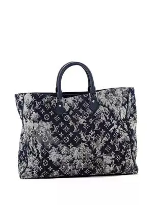 LOUIS VUITTON Grand Sac Monogram Tapestry Canvas Tote Bag - Blue