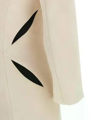 Elisabetta Franchi Cut-out Mini Dress - Neutrals