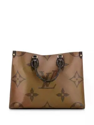 LOUIS VUITTON Onthego Reverse Monogram Giant Mm Tote Bag - Brown