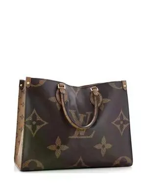 LOUIS VUITTON Onthego Reverse Monogram Giant Mm Tote Bag - Brown