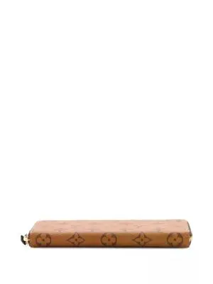 LOUIS VUITTON Clemence Wallet Reverse Monogram Canvas Small Wallets - Brown