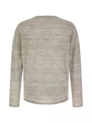 ROBERTO COLLINA Mouliné Knit Sweater - Grey