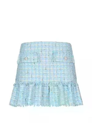 Liu Jo Bouclé Miniskirt With Lurex Detail