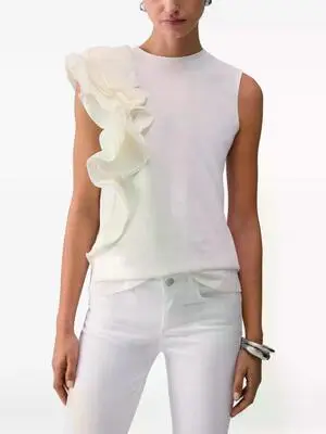 Liu Jo Taffeta Detail Top - Neutrals