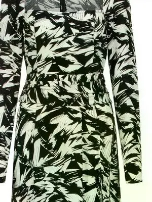 ROTATE BY BIRGER CHRISTENSEN Ellen Abstract-pattern Midi Dress