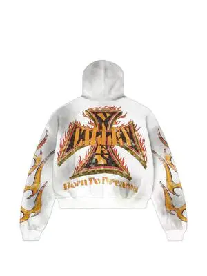 VALE FOREVER Zip-up Hoodie - White