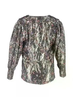 IRO PARIS Milana Printed Wrap Top