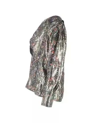 IRO PARIS Milana Printed Wrap Top