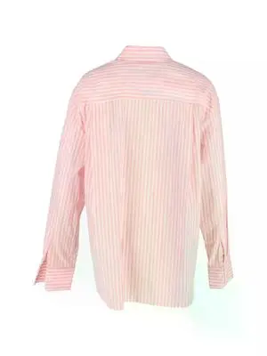 THE FRANKIE SHOP Striped Poplin Shirt - Pink