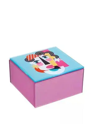 L'OCA NERA Printed Jewellery Box - Pink