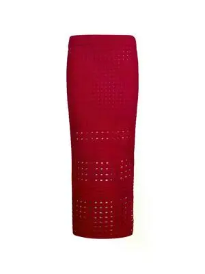 Liu Jo Crochet Knit Midi Skirt