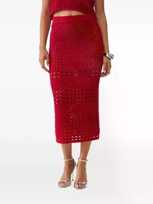 Liu Jo Crochet Knit Midi Skirt