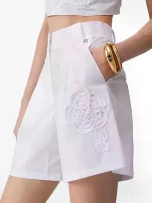 Liu Jo Embroidery Poplin Shorts