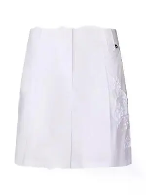 Liu Jo Embroidery Poplin Shorts - White