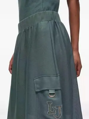 Liu Jo Patch-pocket Maxi Skirt - Green