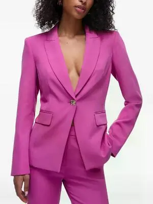 Liu Jo Single-breasted Peak Lapel Blazer - Pink