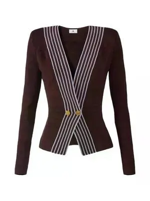 Elisabetta Franchi Striped Cardigans For Women