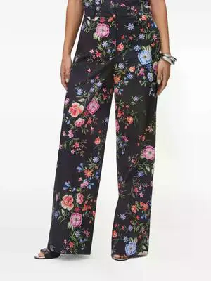 Liu Jo Straight-leg Floral Trousers
