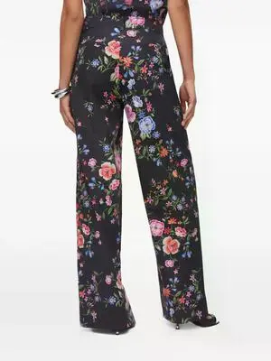 Liu Jo Straight-leg Floral Trousers