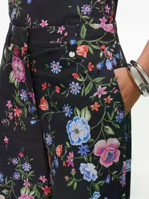 Liu Jo Straight-leg Floral Trousers