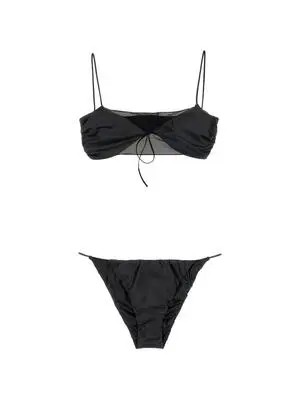 ALIS Mesh Bow Bikini - Black