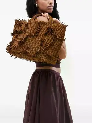 NAGHEDI St. Barths Woven Tote - Brown