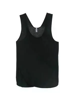 DANIELE FIESOLI V-neck Sleeveless Top - Black
