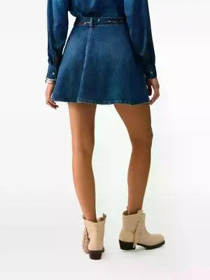 Liu Jo Flared Denim Mini Skirt