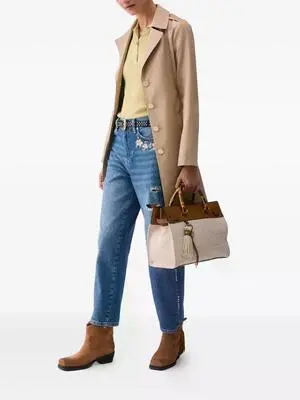 Liu Jo Long Trench Coat With Belt - Neutrals