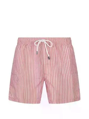 Fedeli Striped Swim Shorts - Pink