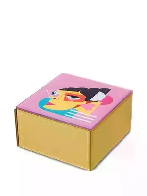L'OCA NERA Printed Jewellery Box - Yellow