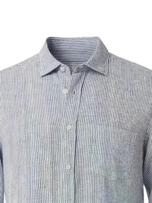 Hartford Paul Striped Shirt - Blue