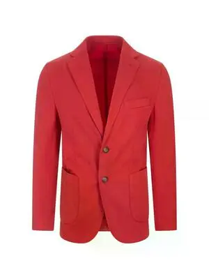 RUSSOCAPRI Oxford Button Cotton Blazer