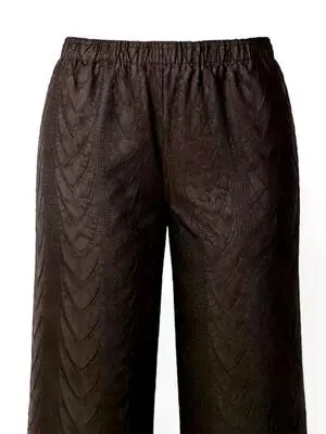 MEIMEIJ Patterned Trousers - Brown