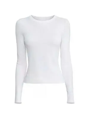 Enza Costa Supima Cotton T-shirt - White