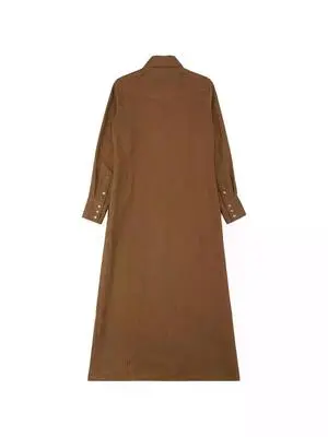 FORTELA Harley Buttoned Shirt Dress - Brown