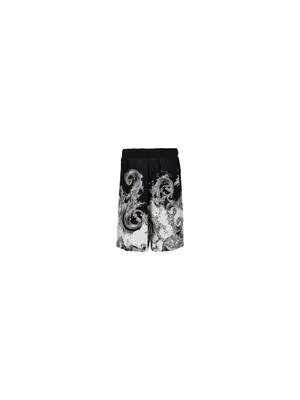 Versace Wave Couture Shorts - Blue