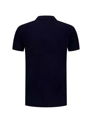 GRAN SASSO Short-sleeve Polo Shirt - Blue