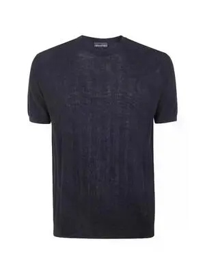 Emporio Armani Ribbed-textured T-shirt