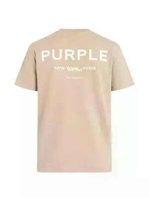 PURPLE BRAND Print T-shirt - Neutrals