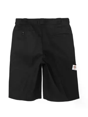 Undercover X Dickies Asymmetric Logo Patch Shorts - Black