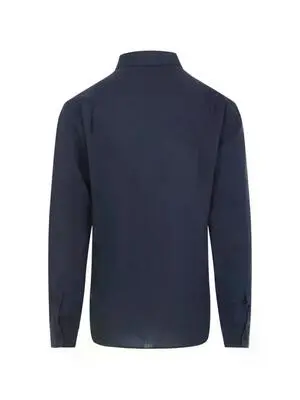 Sease Chest-pocket Long-sleeve Shirt - Blue