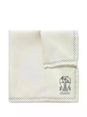Brunello Cucinelli Logo-print Pocket Square