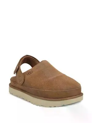 UGG Goldenstar Suede Clogs - Brown