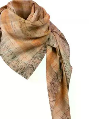 PIERRE-LOUIS MASCIA Plaid-check Scarf