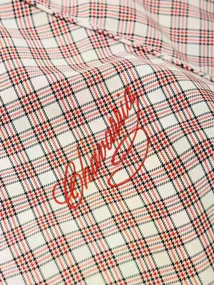 WILLY CHAVARRIA Ruff Rider Checked Jacket - White