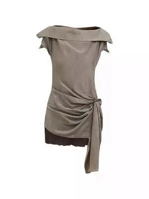 YEHUAFAN Draped Knotted Top